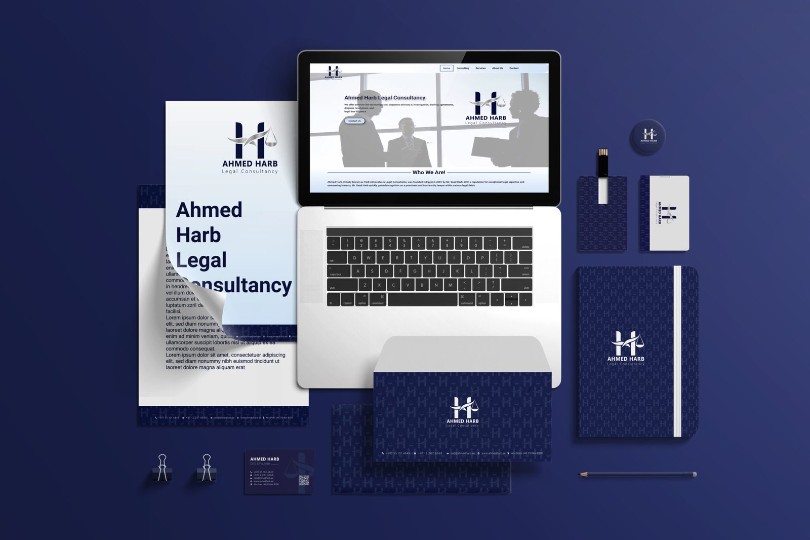 Ahmed Harb Lawfirm Rebranding - ProCreativv